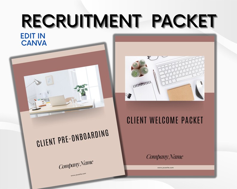 Employee Welcome Package Employee Onboarding Canva Template Employee Handbook Editable HR Manual ...