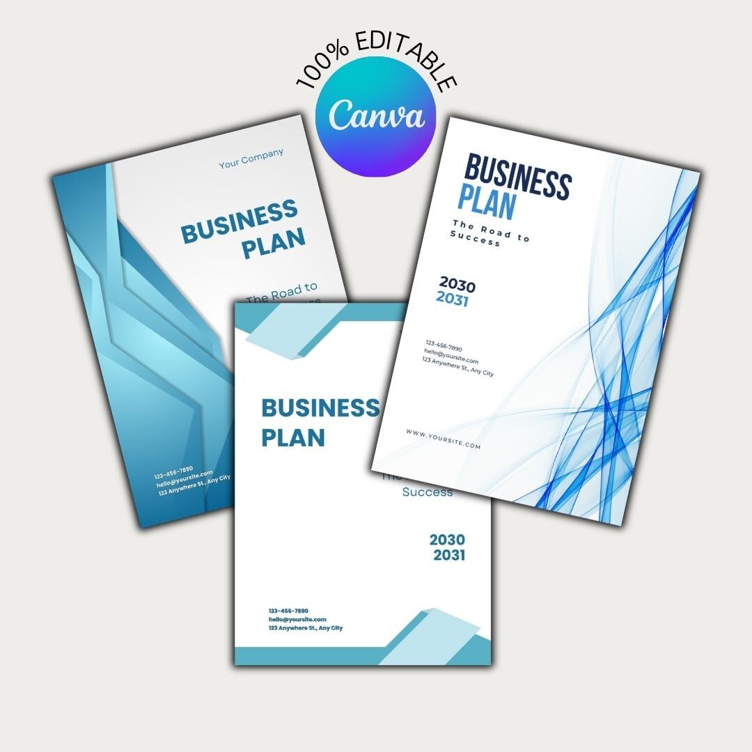 Editable Business Plan Template: Canva Design (instant Download) - Etsy
