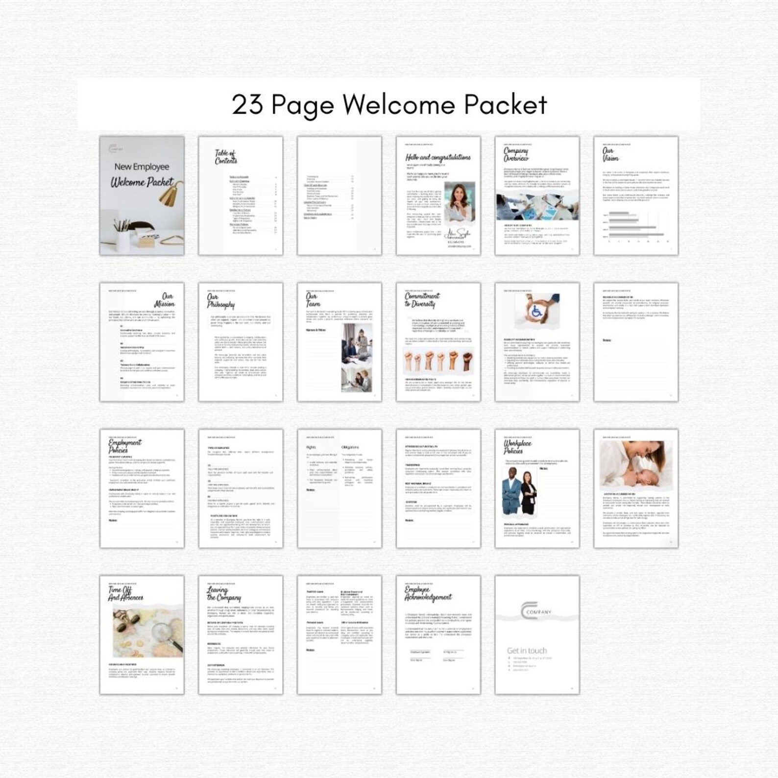 Employee Welcome Package: Editable HR Onboarding Template (canva) - Etsy