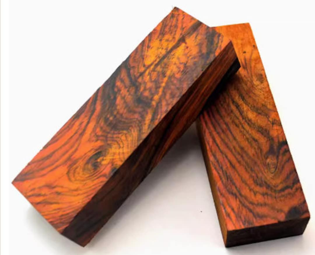 Wood Knife Handle Material-cocobolo & African Teak - Etsy