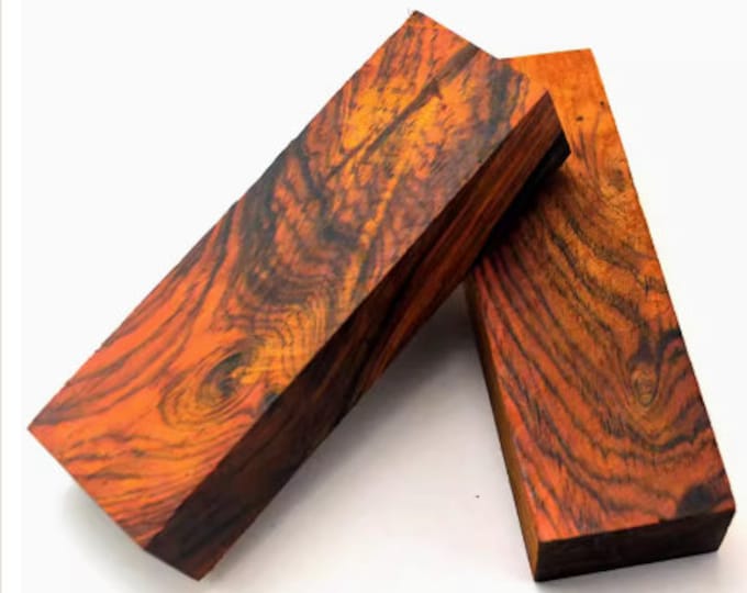 Wood Knife Handle Material-cocobolo & African Teak - Etsy