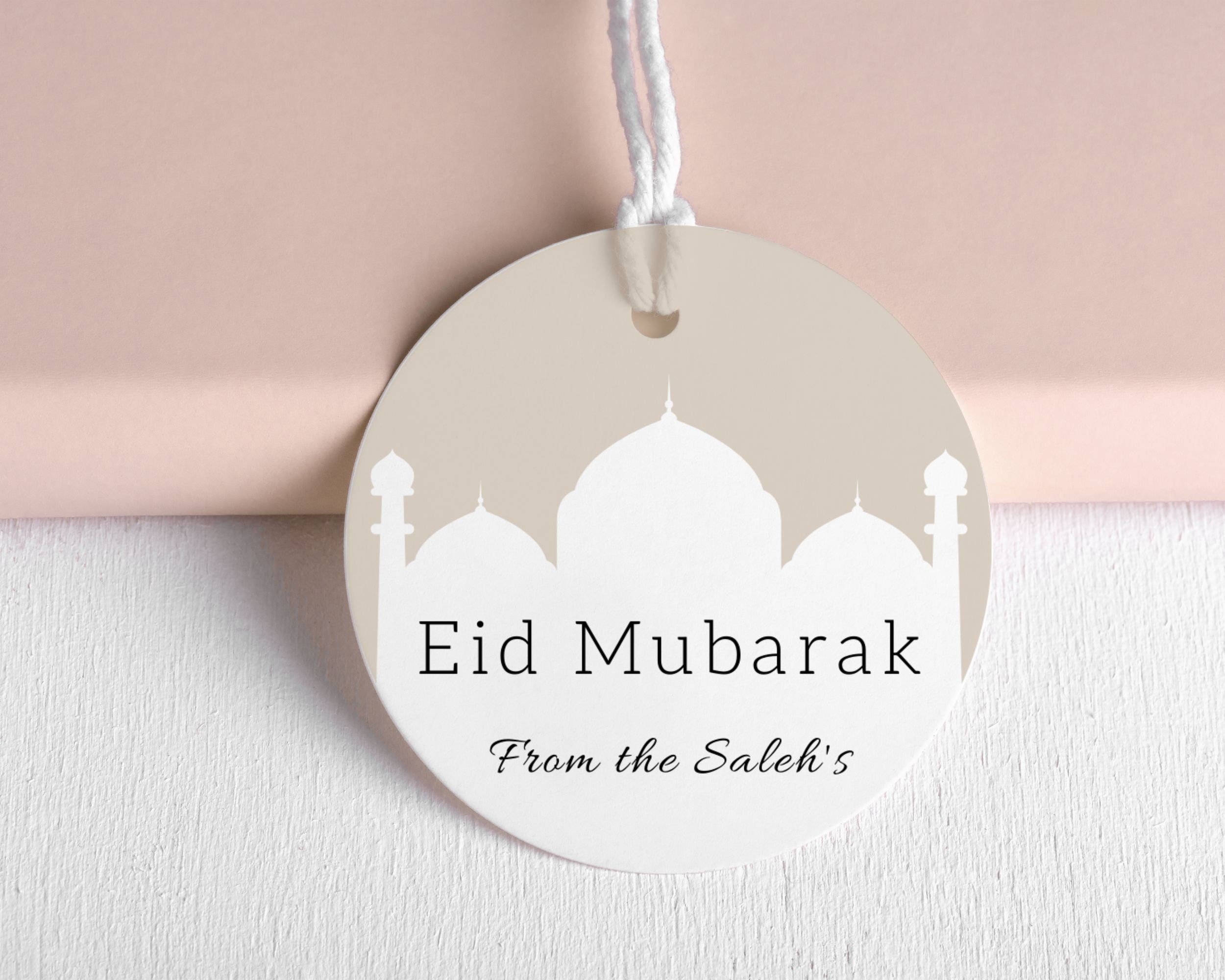 Personalized Eid Mubarak Gift Tags, Muslim Gifts for Kids, Printable ...