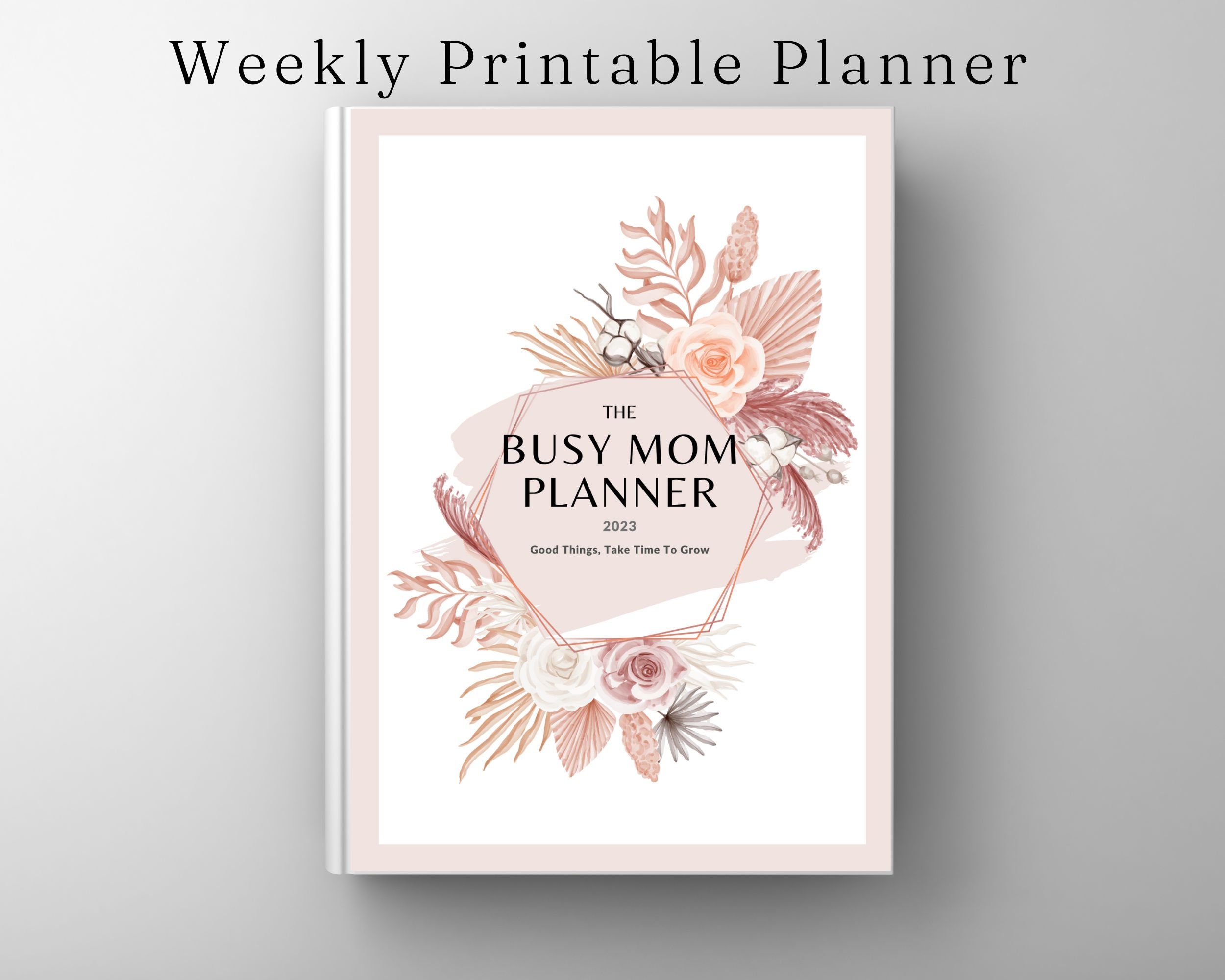 Busy Mom Weekly Planner ADHD Planner Instant Download, Digital ...