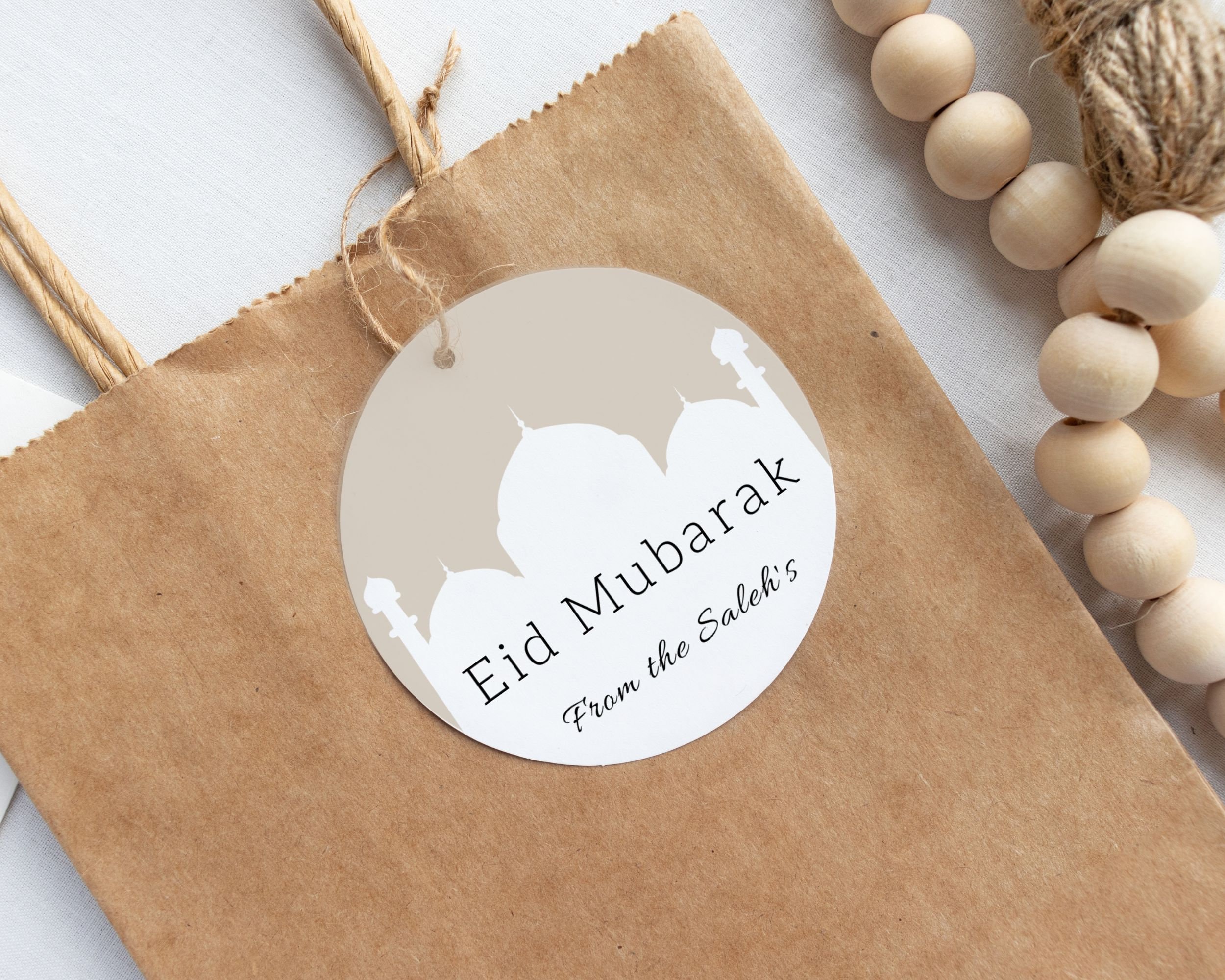 Personalized Eid Mubarak Gift Tags, Muslim Gifts for Kids, Printable ...