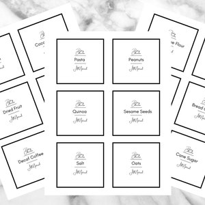 Kitchen Pantry Labels, Printable Custom Pantry Labels, 9 Label Sizes ...