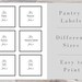 Kitchen Pantry Labels, Printable Custom Pantry Labels, 9 Label Sizes ...
