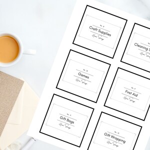 Printable Storage Labels, 3 Label Sizes, Editable Labels, Printable ...