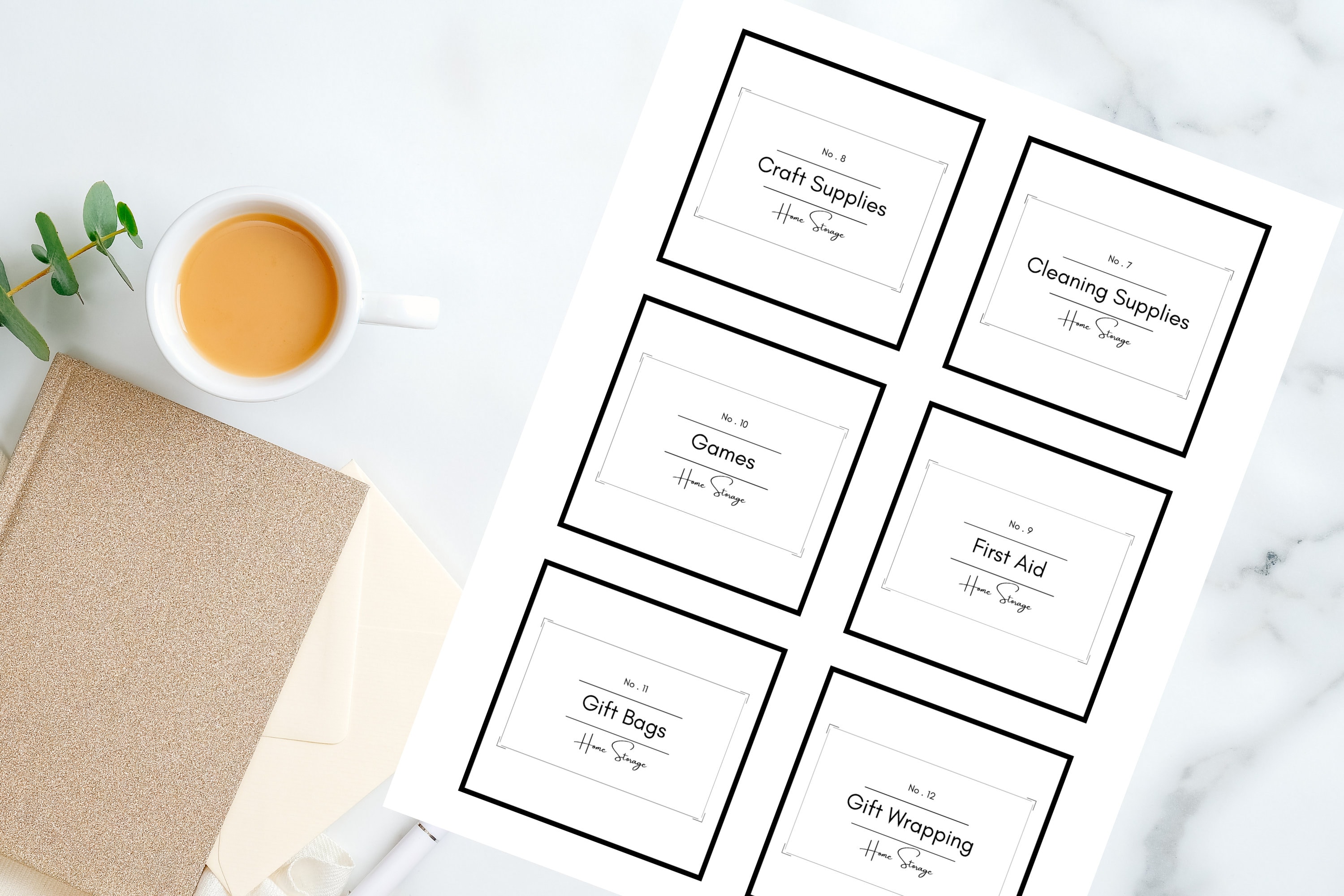 Printable Storage Labels, 3 Label Sizes, Editable Labels, Printable ...