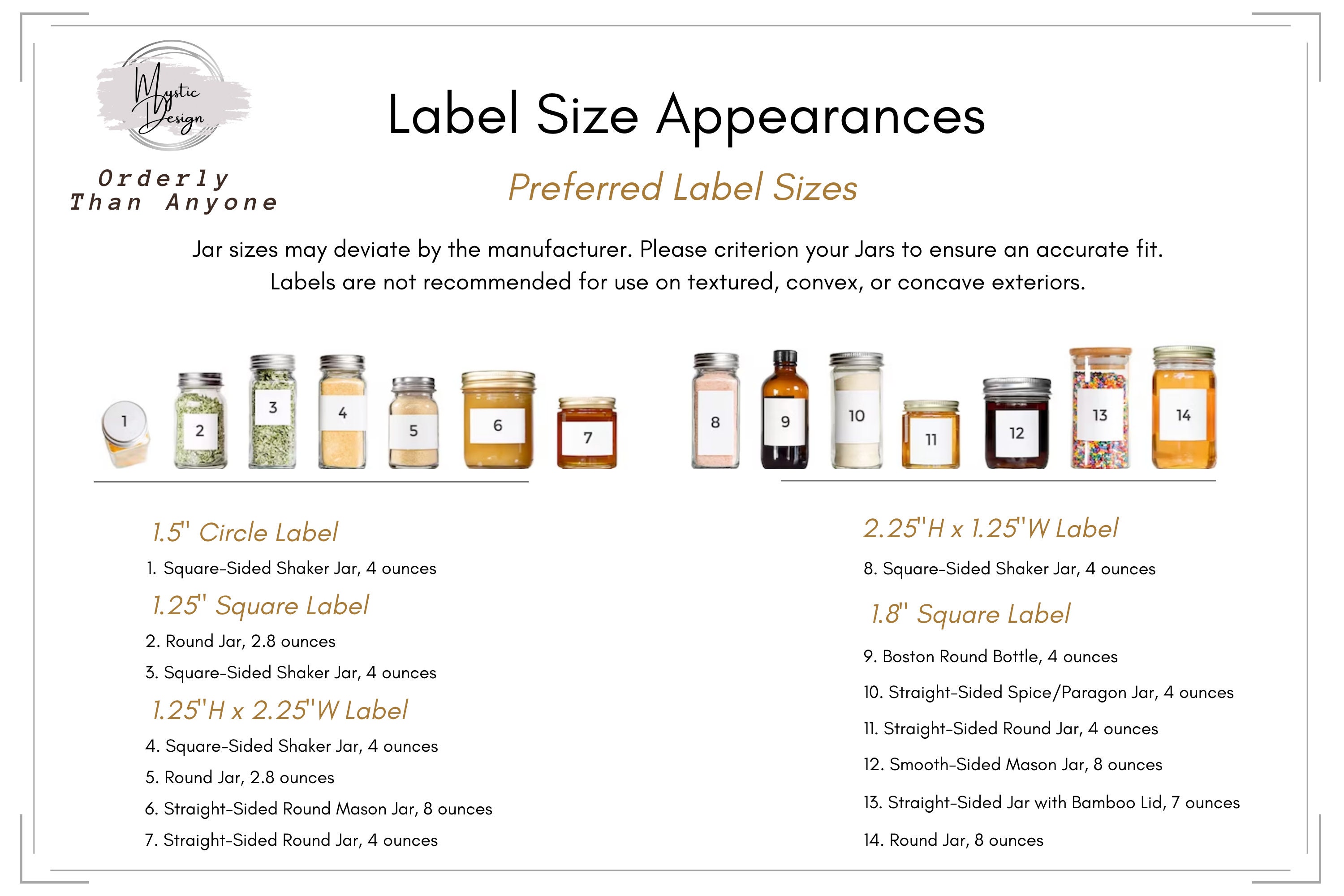 Printable Kitchen Spice Labels, Custom Spice Labels, 5 Label Sizes ...