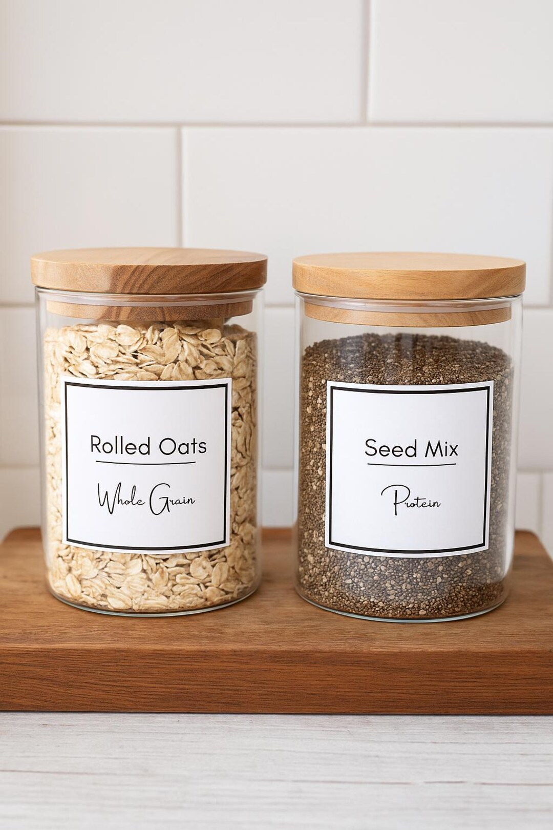 Editable Baking Labels, Printable Label Set, 8 Label Sizes, DIY Custom ...