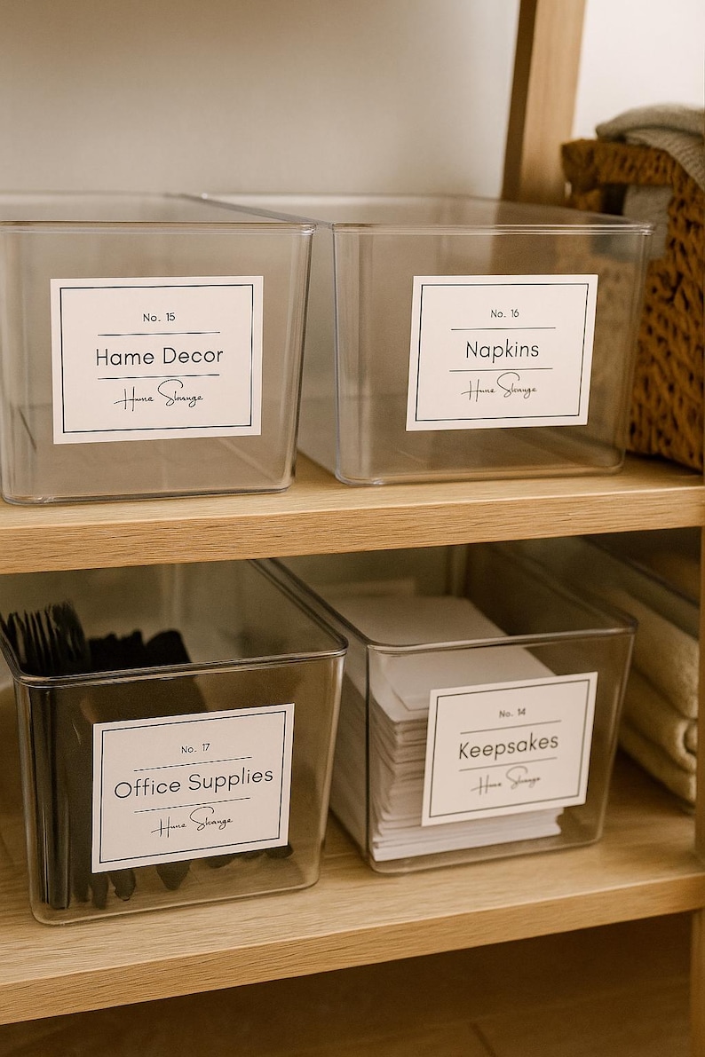 Printable Organization Labels: Editable Label Template Bundle - Etsy