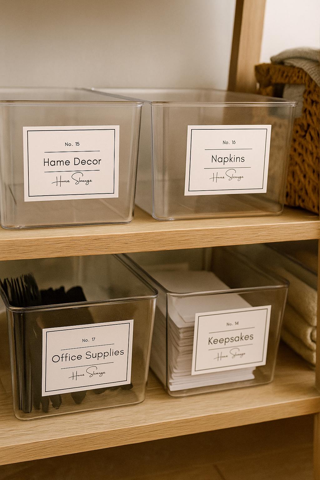Printable Organization Labels: Editable Label Template Bundle - Etsy