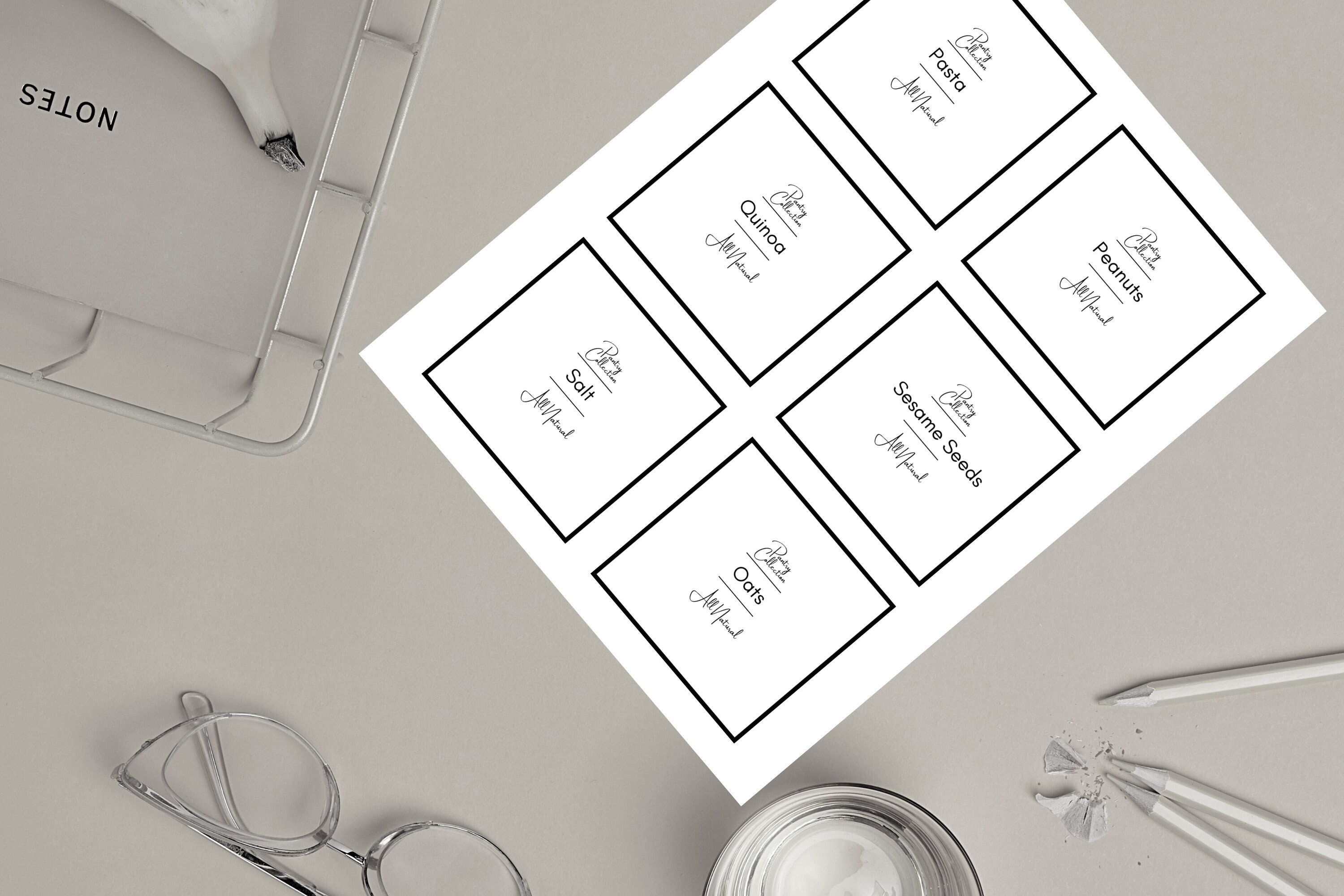 Kitchen Pantry Labels, Printable Custom Pantry Labels, 9 Label Sizes ...