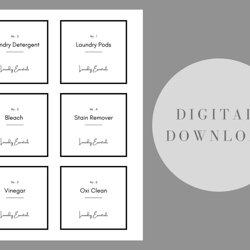 Laundry Labels - Etsy