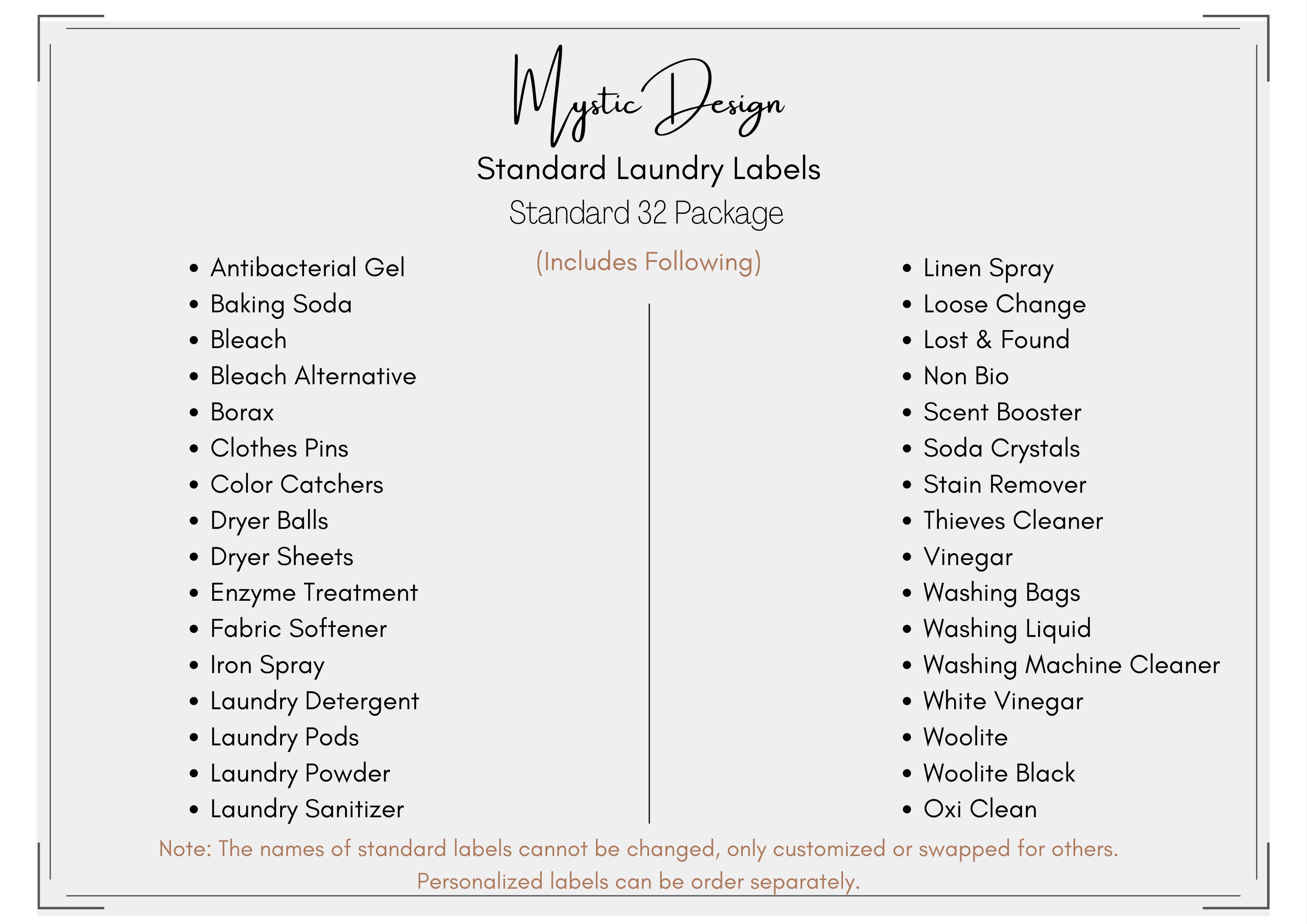 Laundry Labels Template Bundle, Printable Laundry Labels, Editable ...