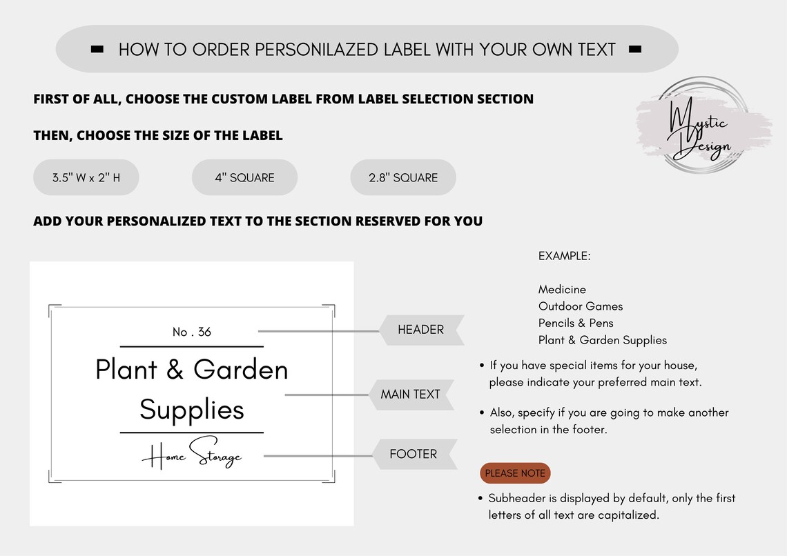 Printable Storage Labels, 3 Label Sizes, Editable Labels, Printable ...