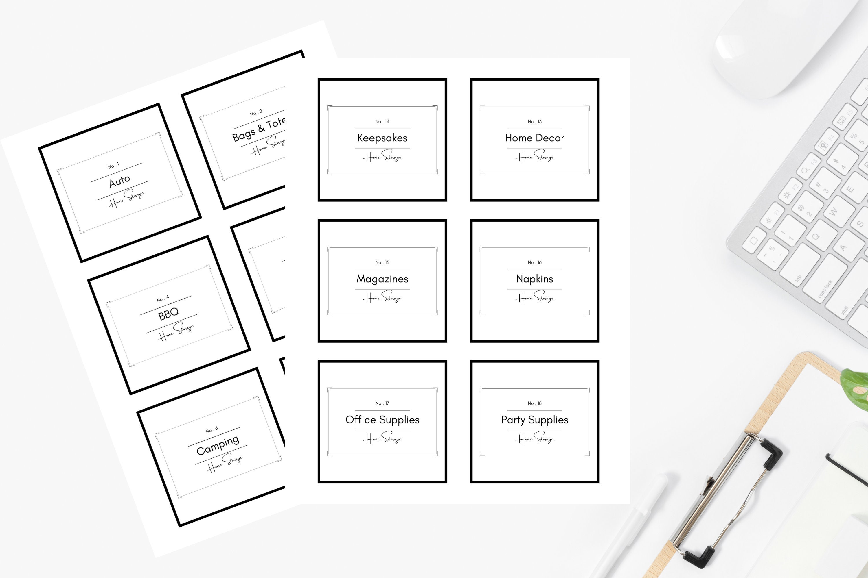 Printable Storage Labels, 3 Label Sizes, Editable Labels, Printable ...