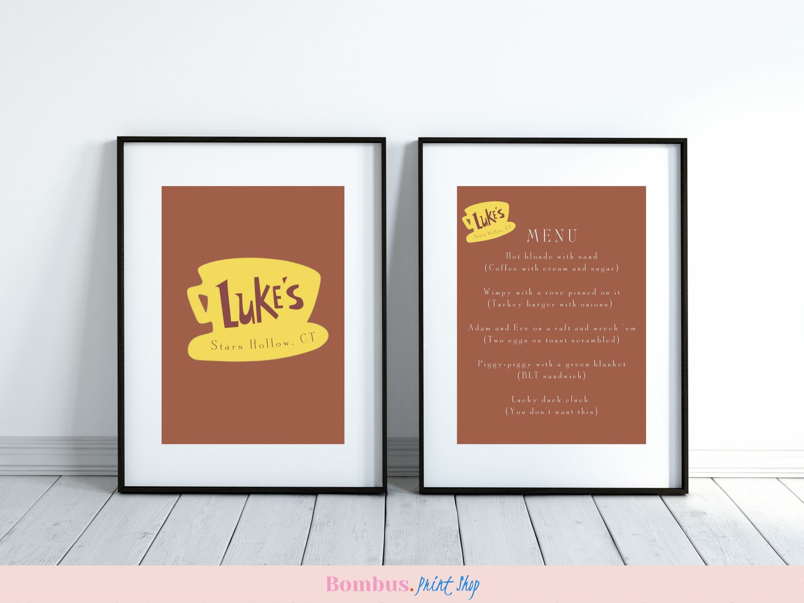 Luke's Diner Logo and Menu Gilmore Girls Gift Set - Etsy