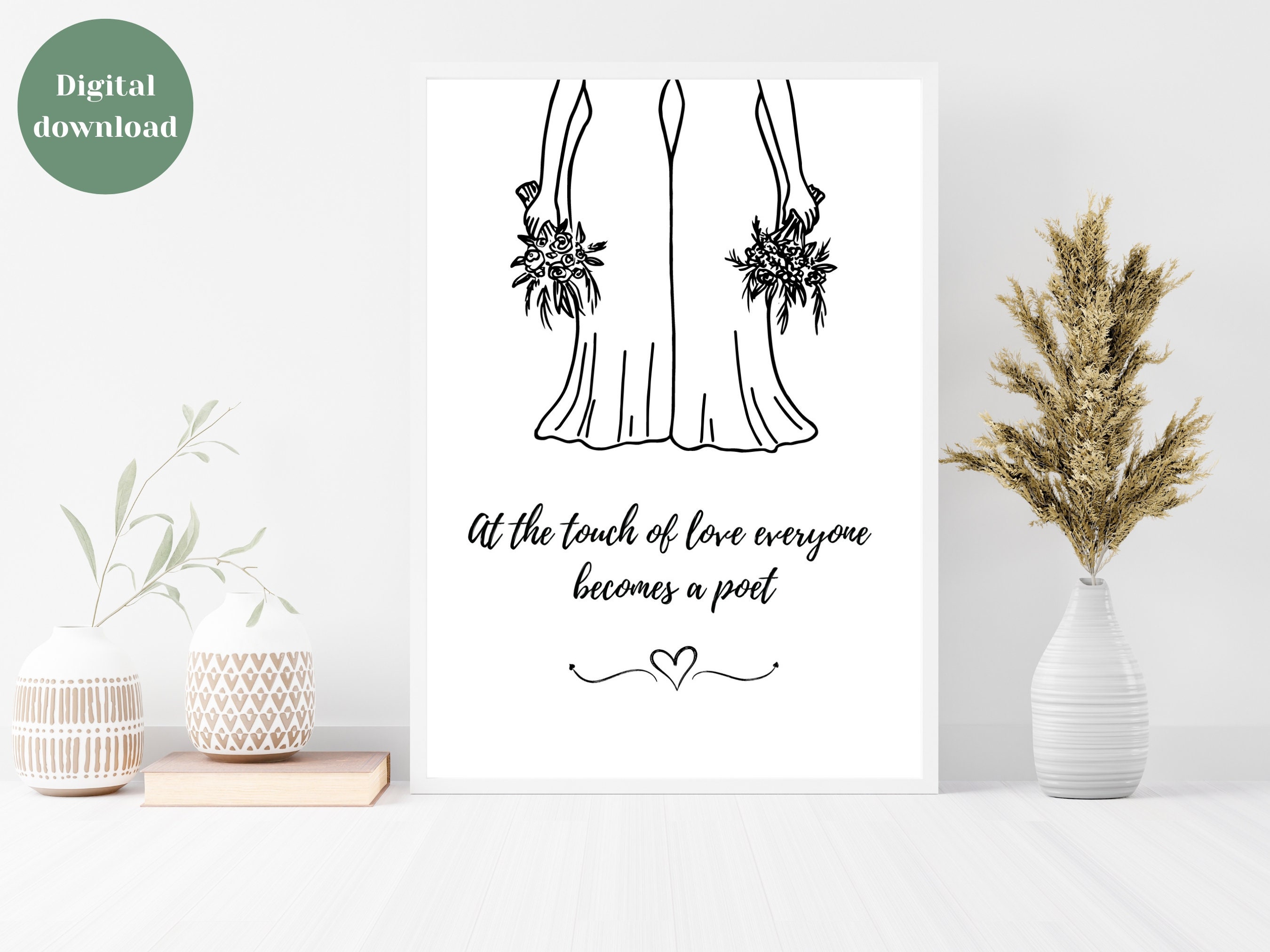 WLW Wedding Gift, Lesbian Couple Wedding, Queer Wife, Lesbian Wedding ...