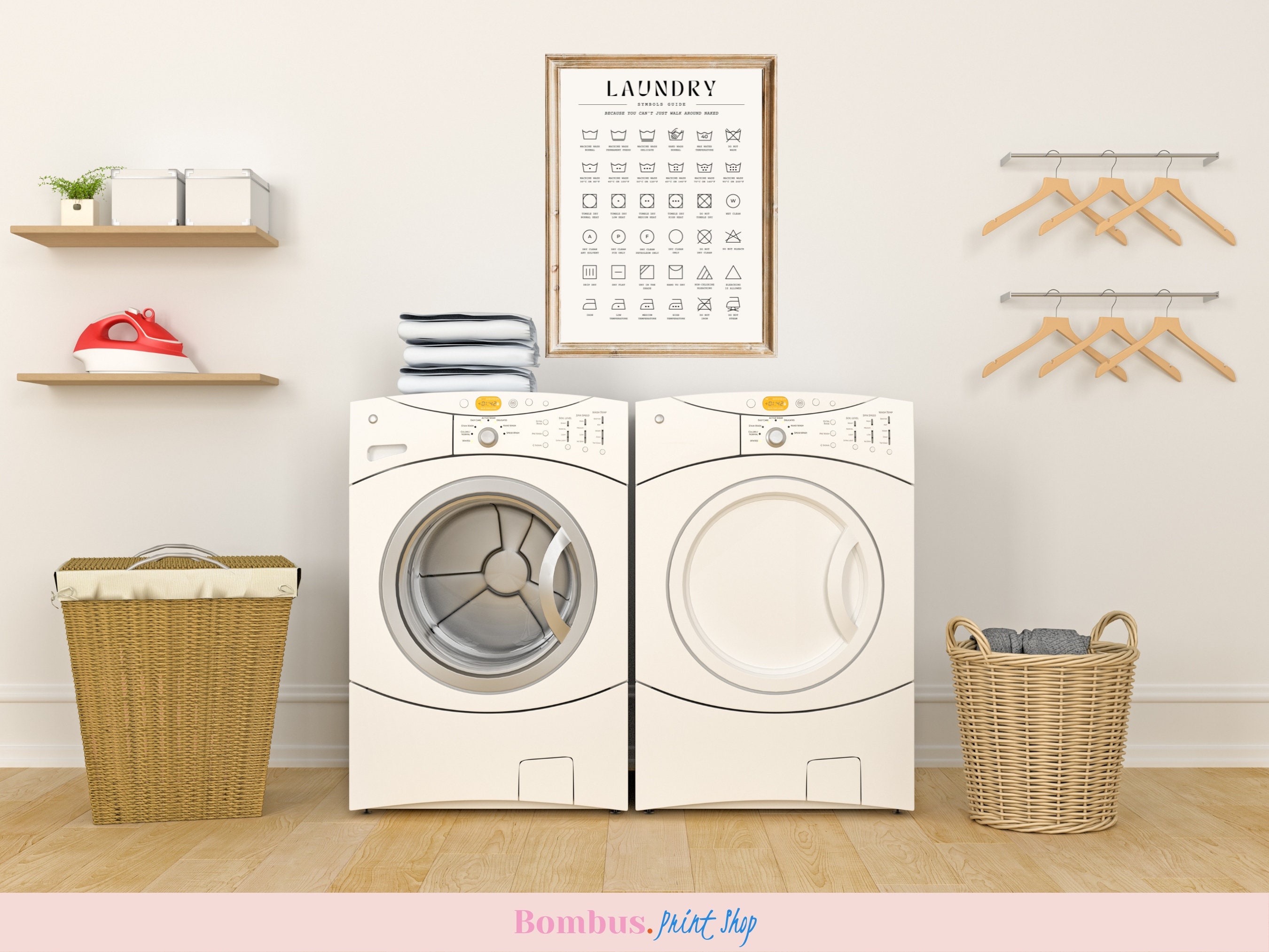 Laundry Symbols Chart Instant Download - Etsy