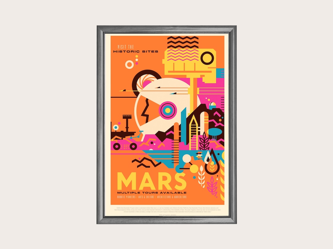 Space Poster 24x36, NASA Jpl Poster, Retro Futurism Poster, NASA ...