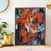 Franz Marc Fox Oil Painting, Cubism Poster, Cubist Print, Fox Printable ...