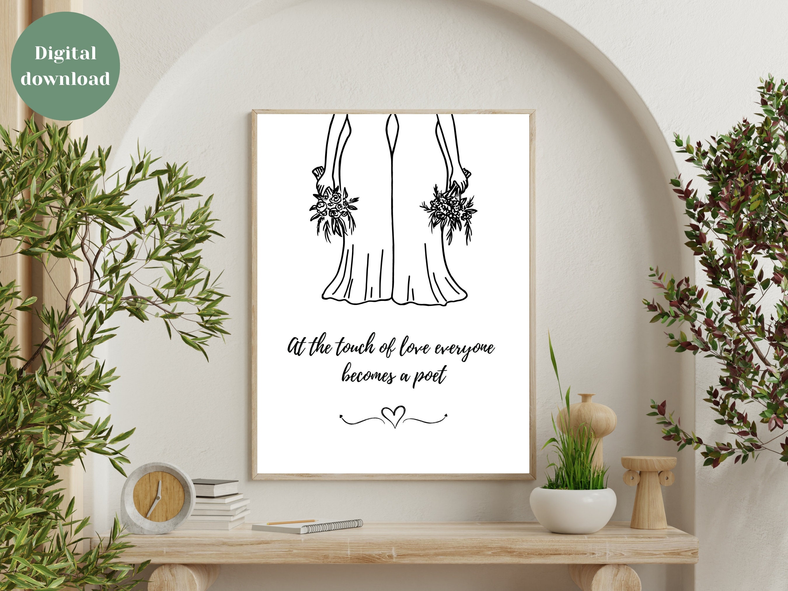 WLW Wedding Gift, Lesbian Couple Wedding, Queer Wife, Lesbian Wedding ...