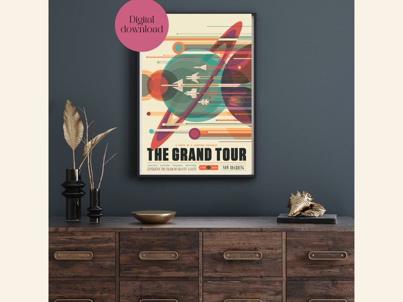 NASA Visions of Future Retro Futurism Poster NASA JPL - Etsy