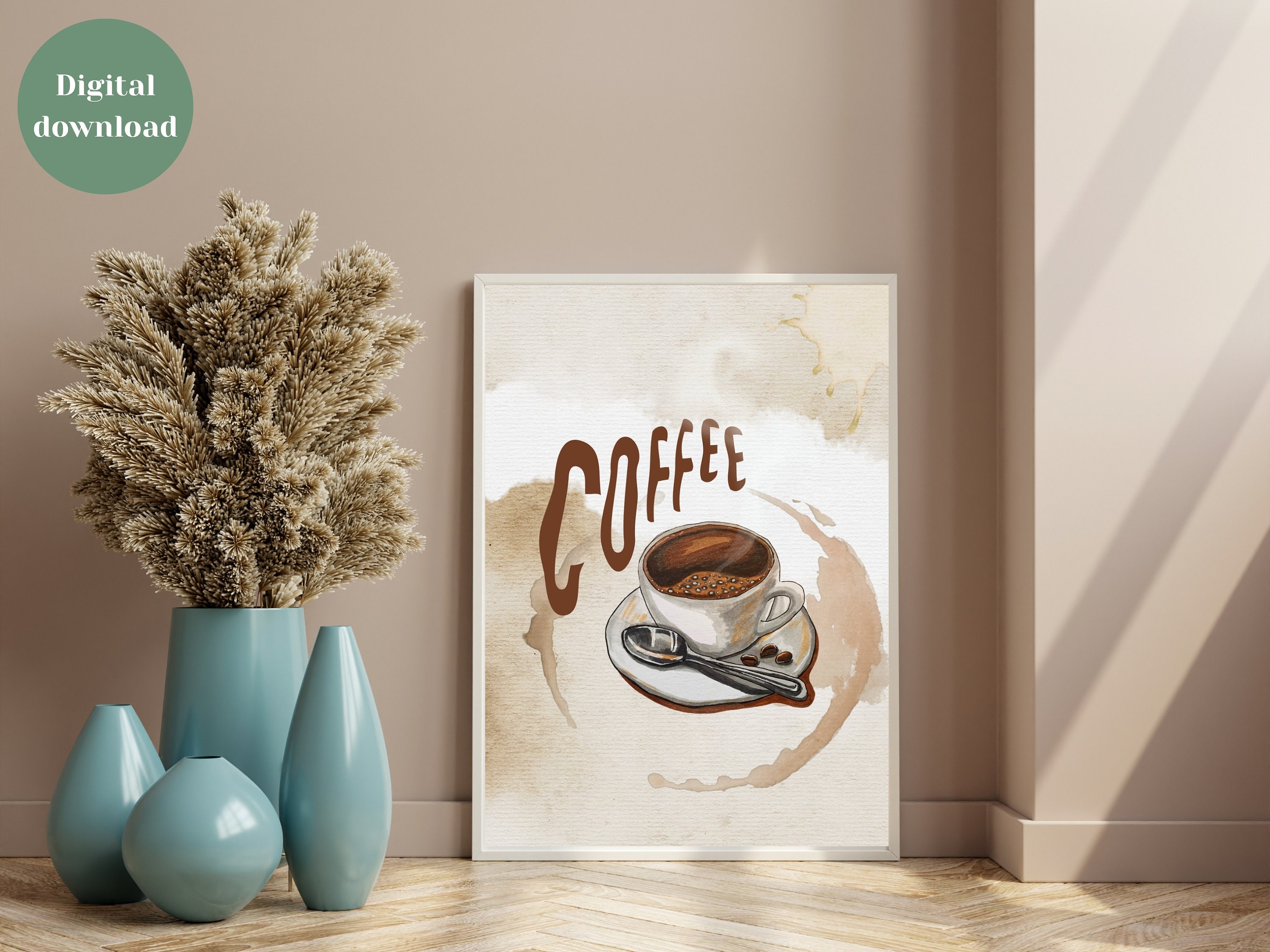 Coffee Poster for Coffee Station, Coffee Shop Decor, Coffee Bar Ideas ...
