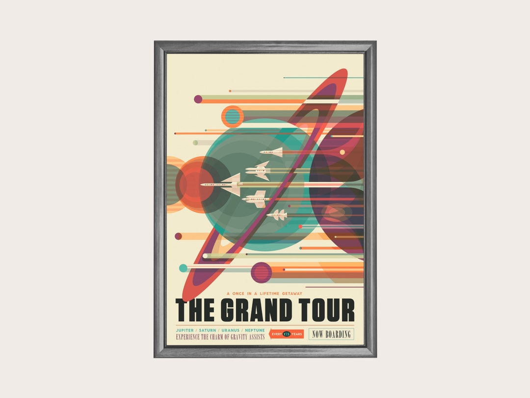 NASA Visions of Future, Retro Futurism Poster, NASA JPL Poster, Nasa ...