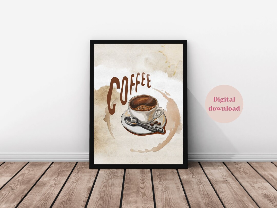 Coffee Poster for Coffee Station Coffee Shop Decor Coffee - Etsy