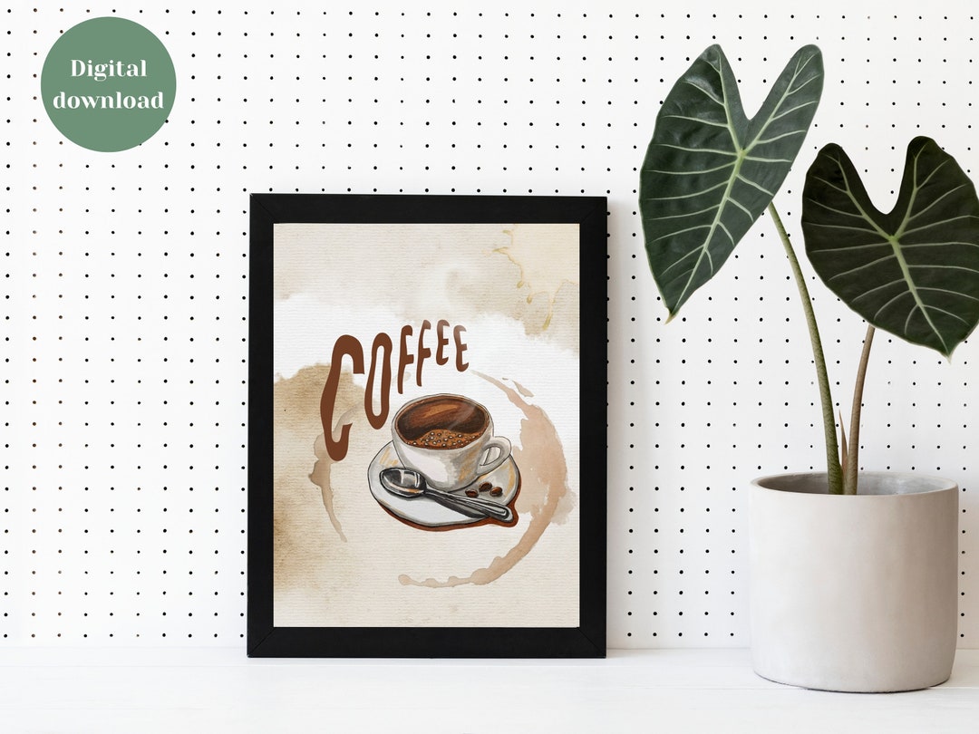 Coffee Poster for Coffee Station, Coffee Shop Decor, Coffee Bar Ideas ...