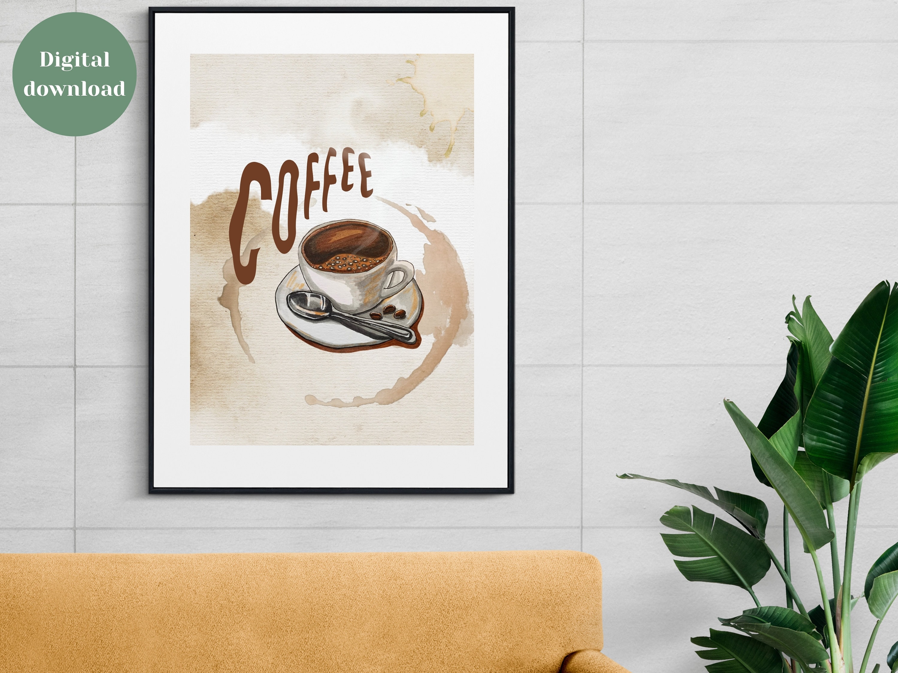 Coffee Poster for Coffee Station, Coffee Shop Decor, Coffee Bar Ideas ...