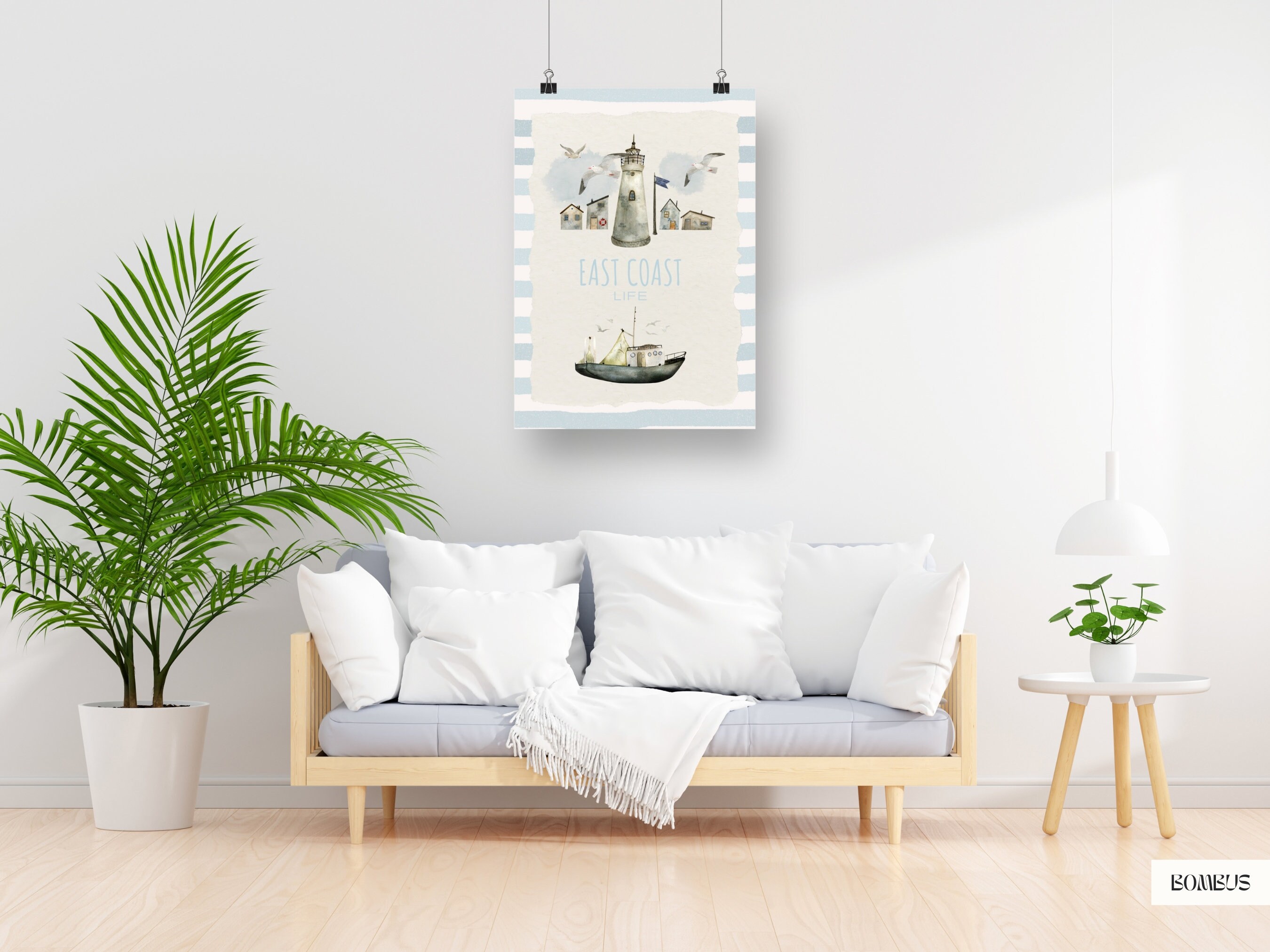 East Coast Life Print, East Coast Preppy Art, Coastal Life Poster ...