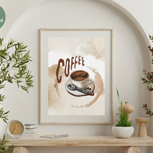 Coffee Poster for Coffee Station, Coffee Shop Decor, Coffee Bar Ideas ...