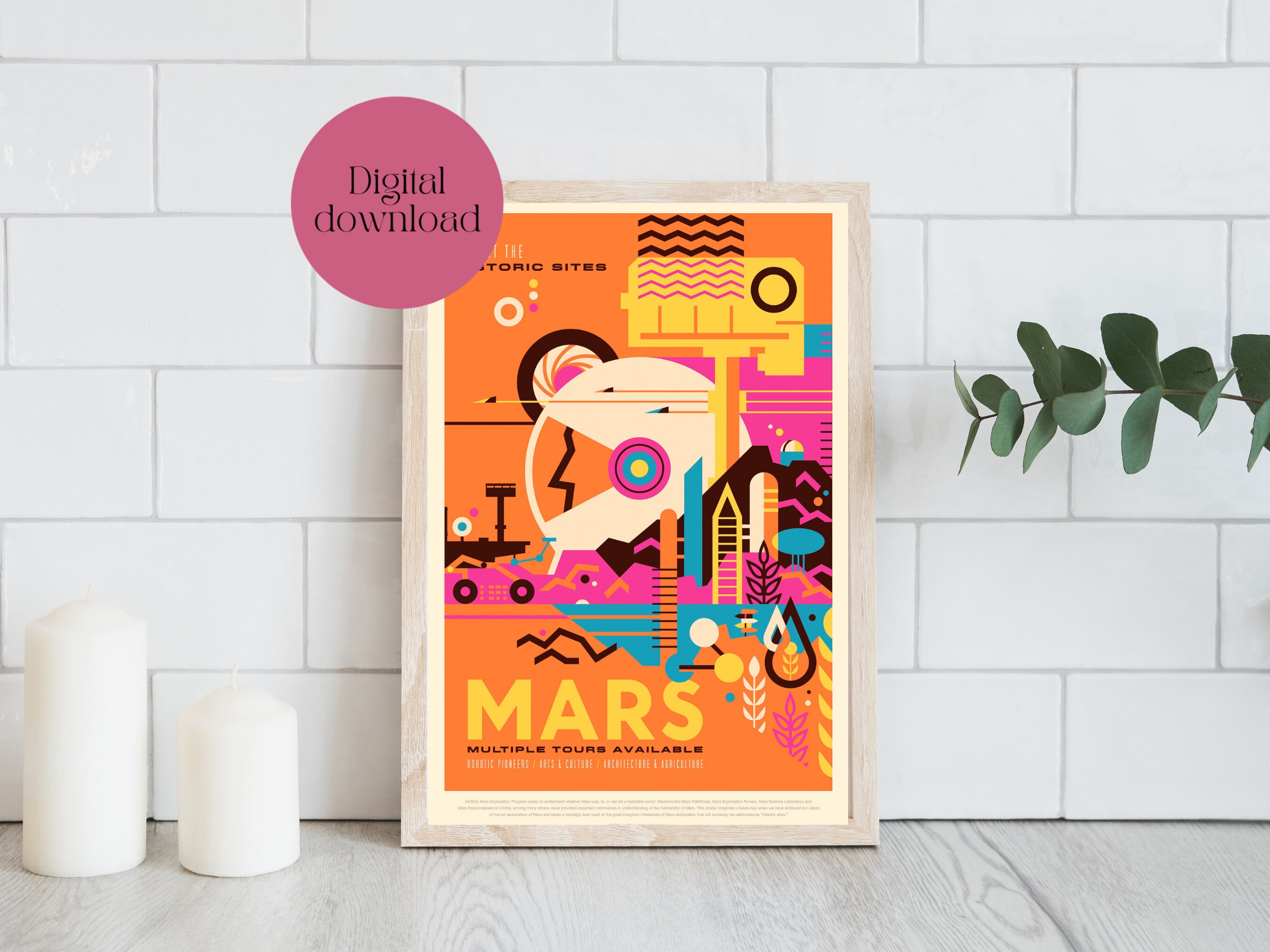 Space Poster 24x36, NASA Jpl Poster, Retro Futurism Poster, NASA ...