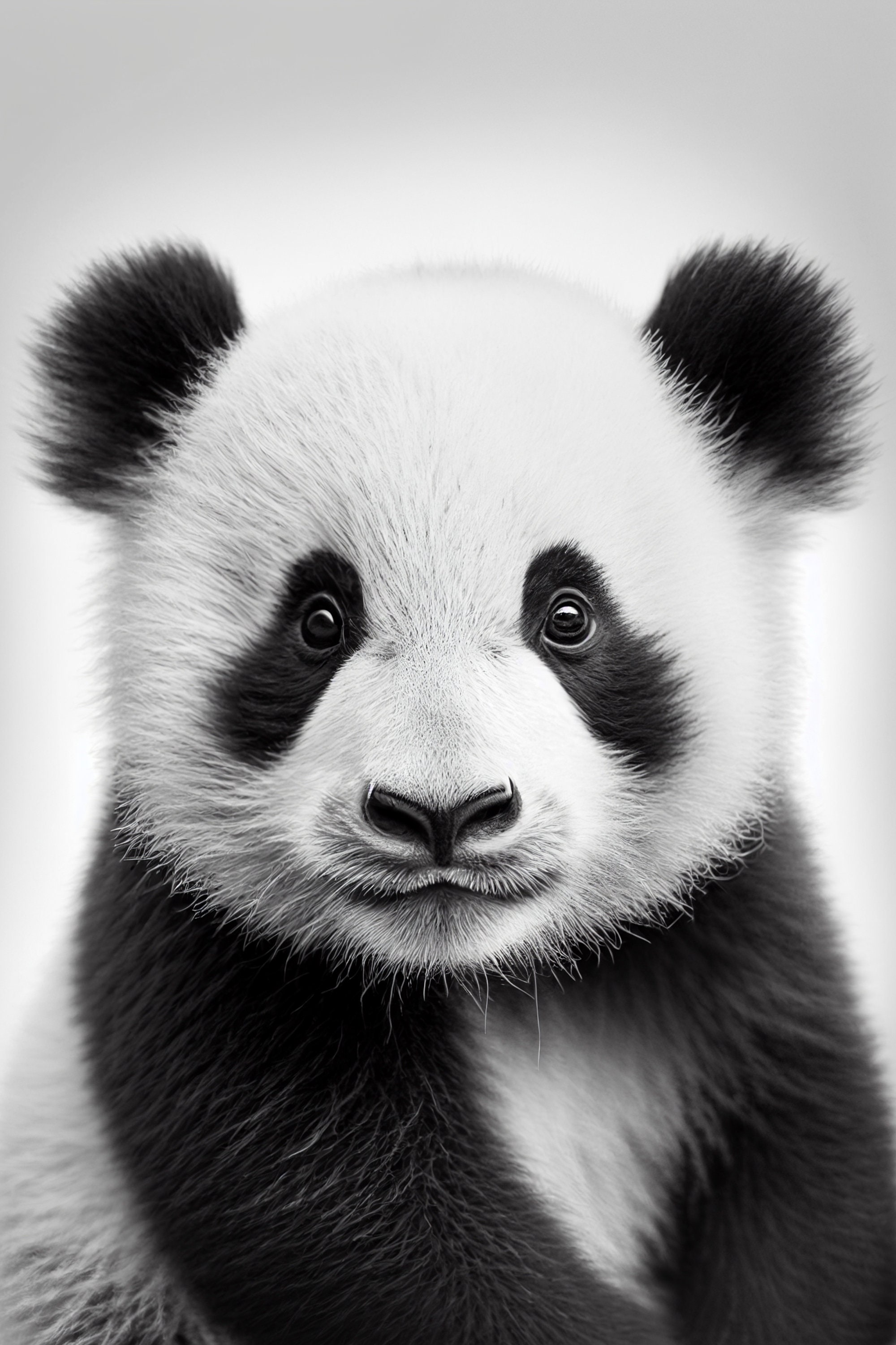 CUTE PANDA Photo Download, Panda Art, Panda Print, Printable Panda ...