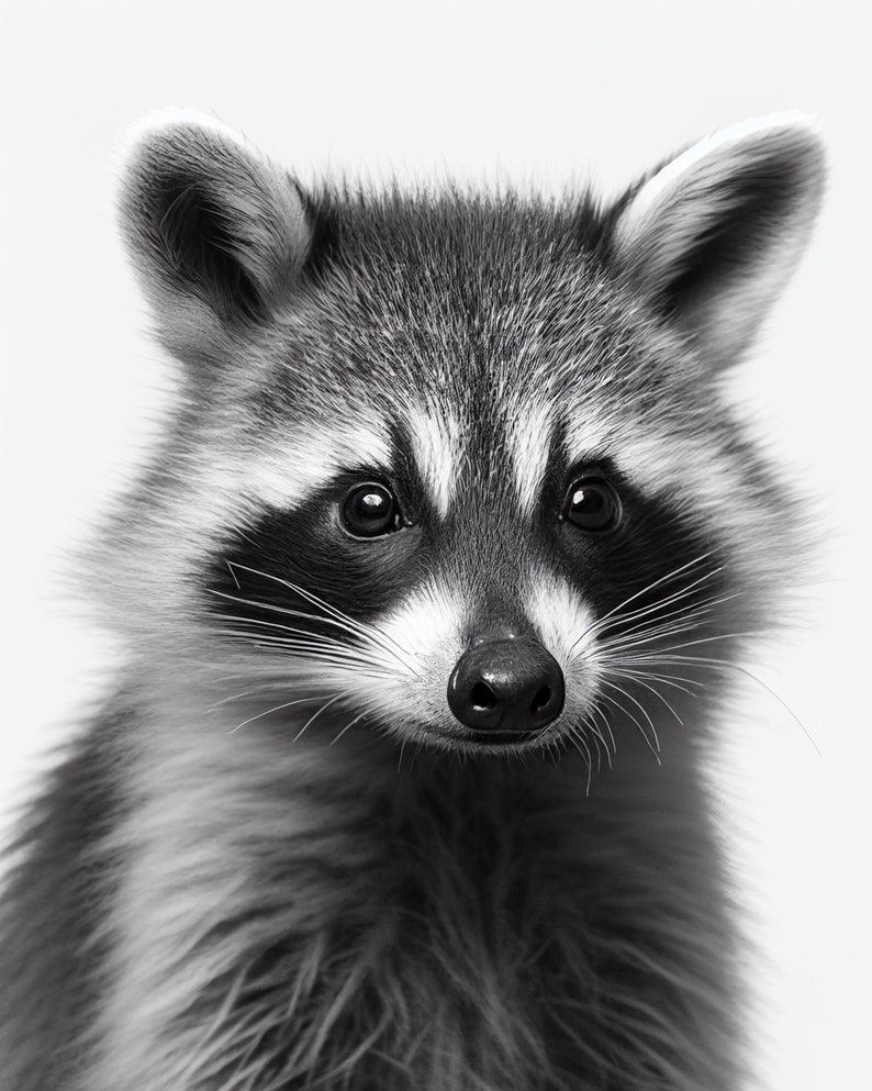 CUTE RACCOON Photo Download, Raccoon Art, Raccoon Print, Printable ...