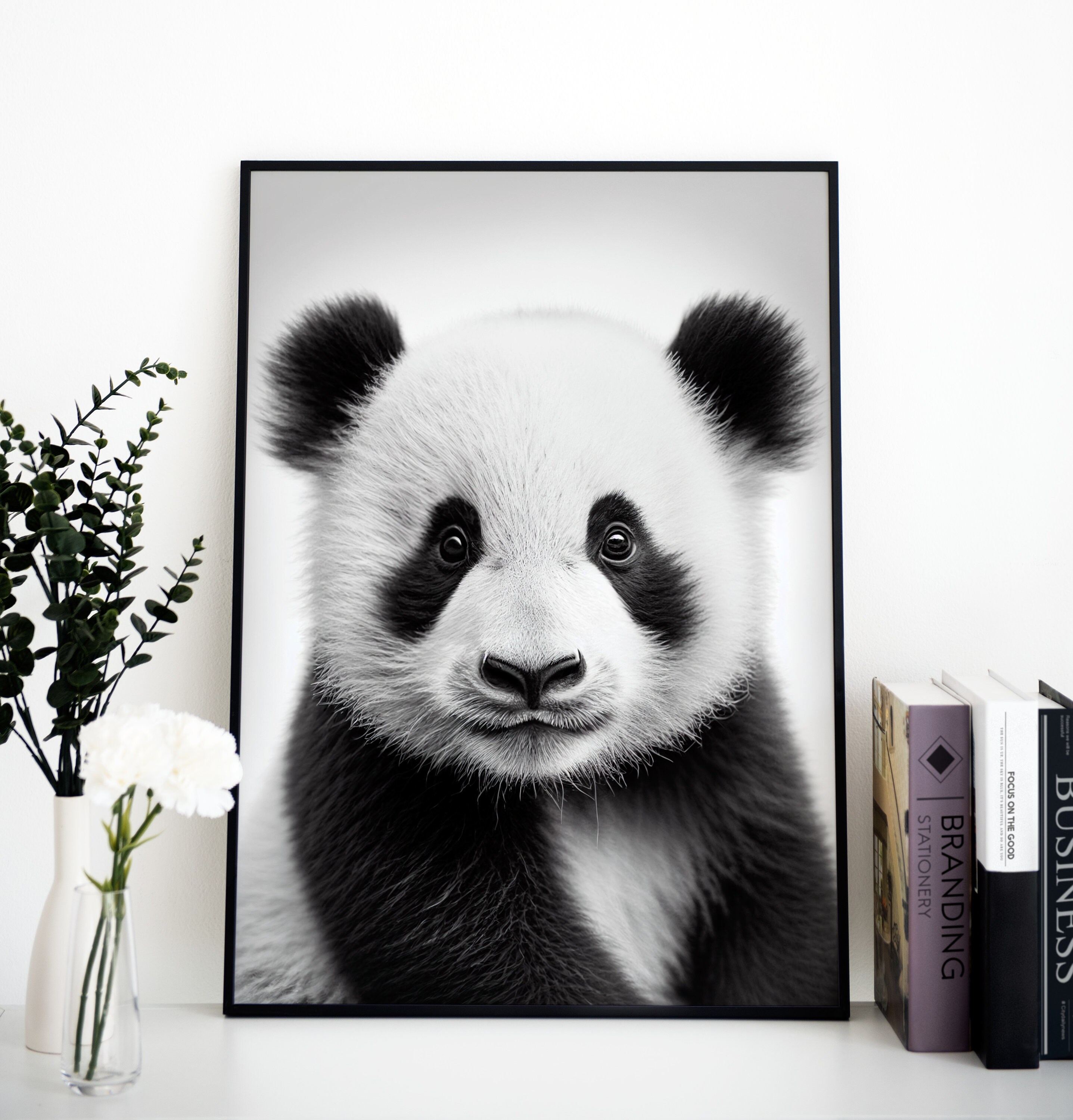 CUTE PANDA Photo Download, Panda Art, Panda Print, Printable Panda ...