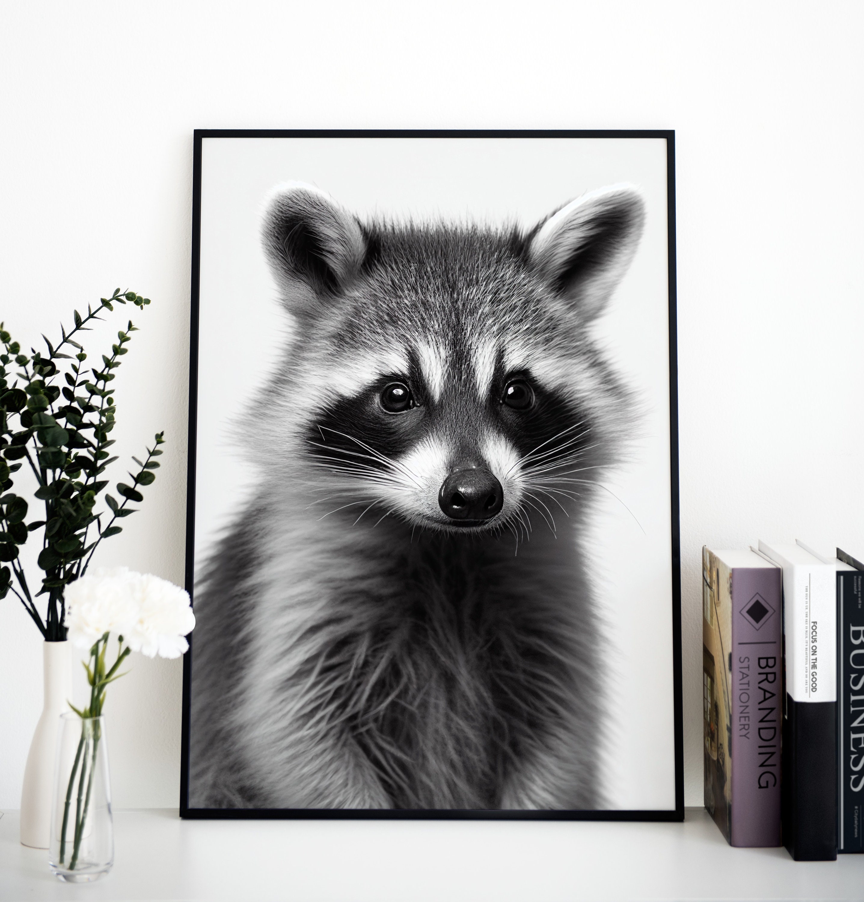 CUTE RACCOON Photo Download, Raccoon Art, Raccoon Print, Printable ...