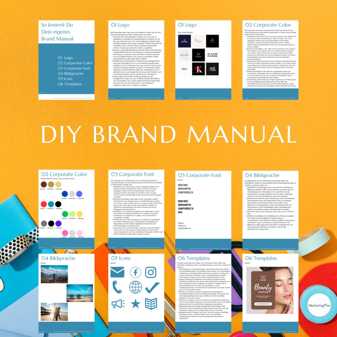 Create a DIY Branding Guide With Professional Corporate Identity - Etsy
