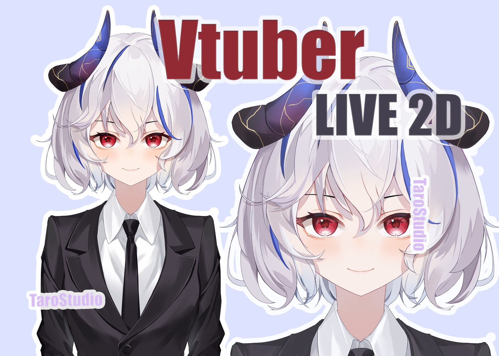 LIVE2D VTUBER CUSTOM Anime Art Commission Commercial Use Live 2d Model ...