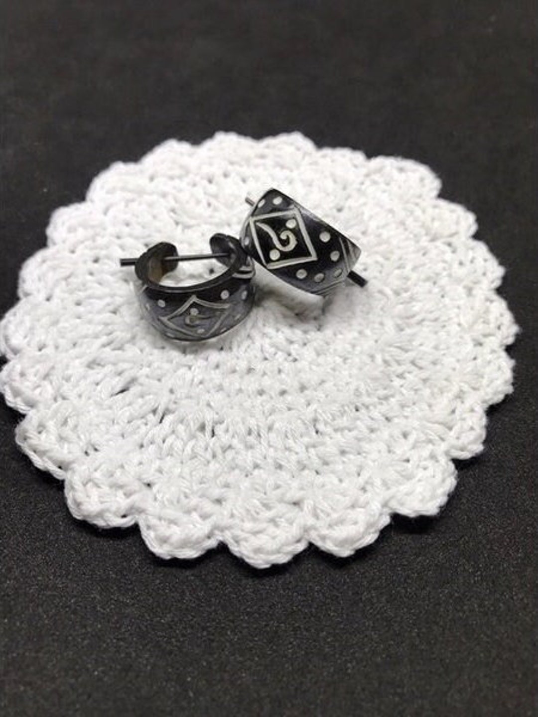 Tribal Inspired Cow Bone Earrings Traditional Tribe Bone Piercing ...