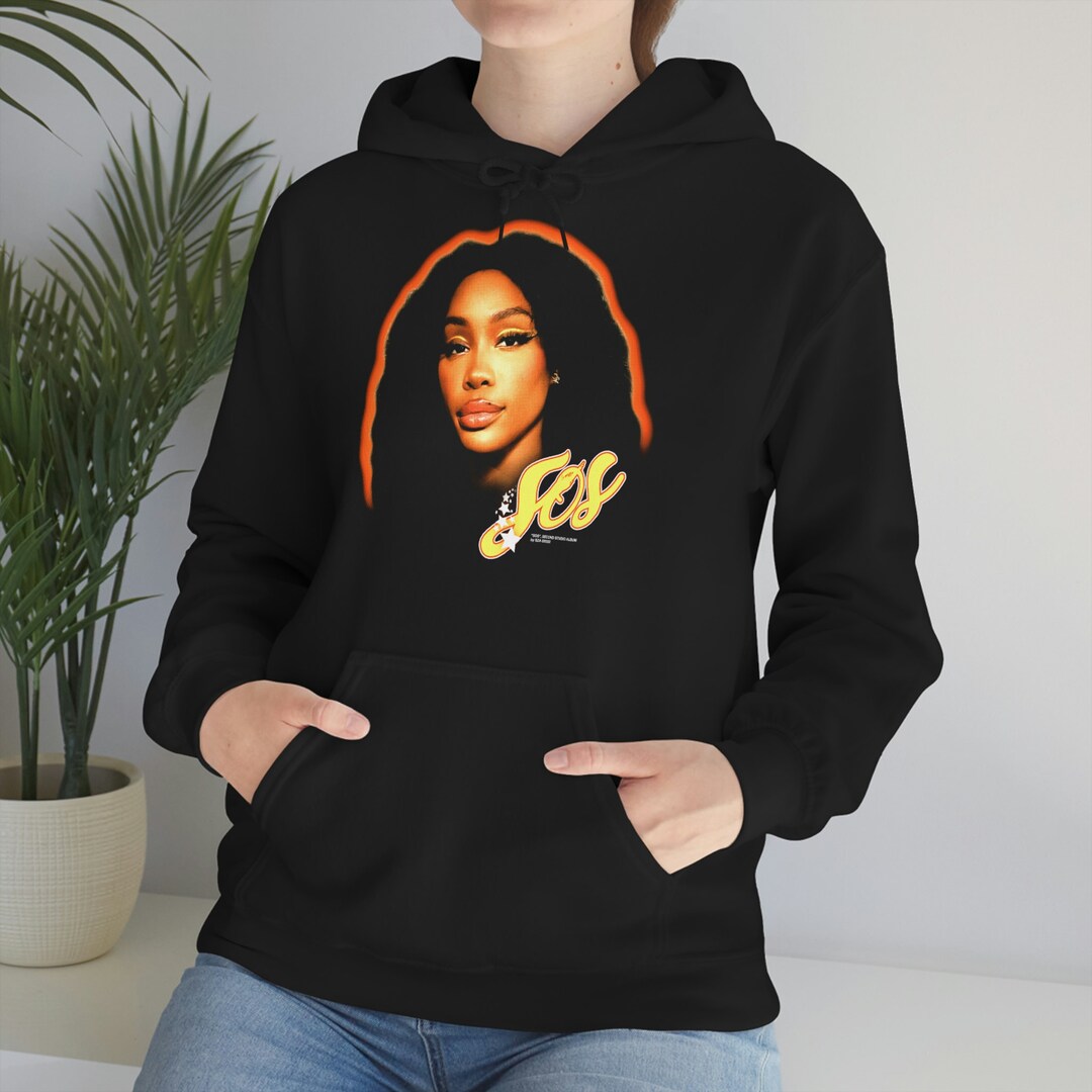 SZA Hoodie, Sza Merch, SZA SOS Vintage Graphic Hoodie, Retro R&b Style ...