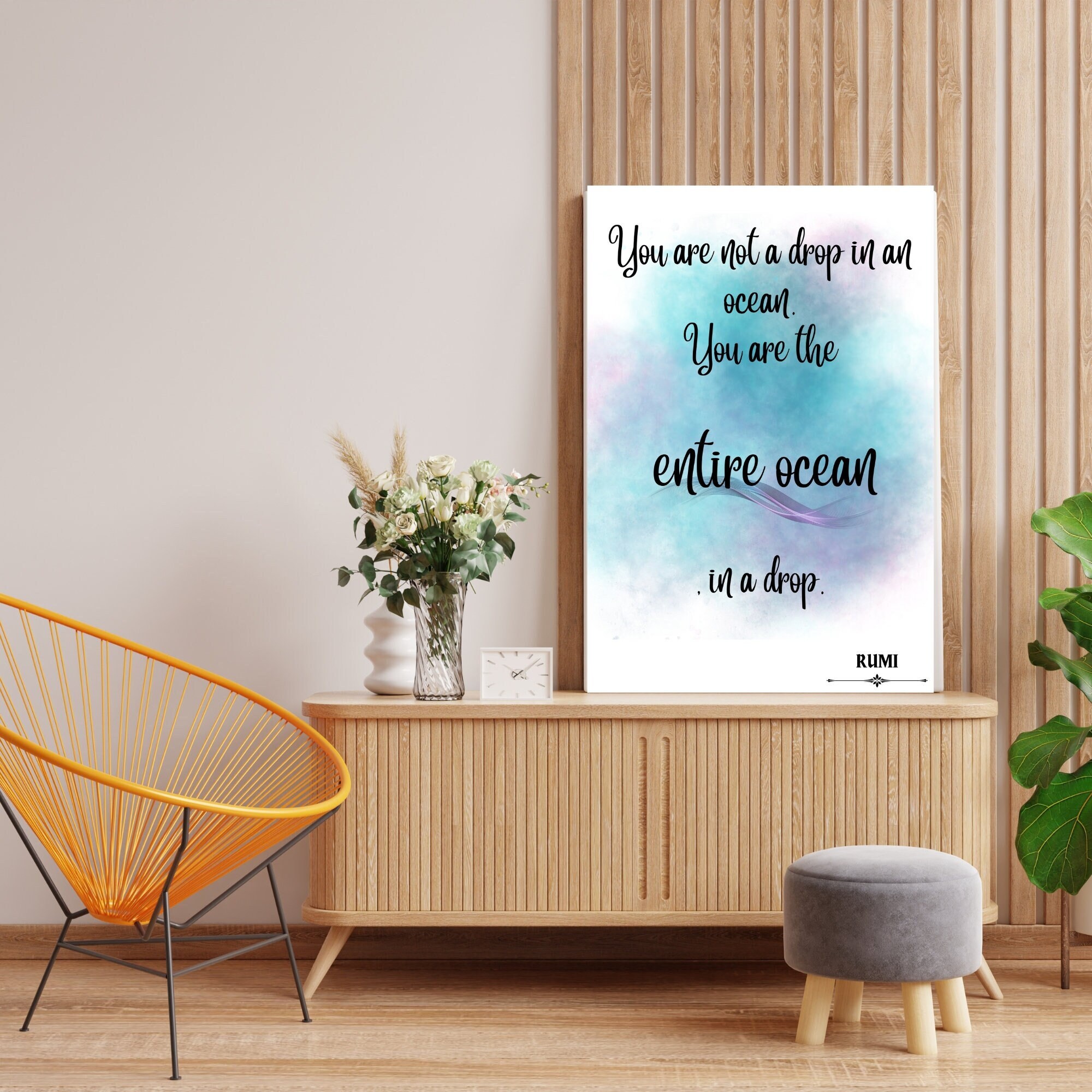 Rumi Printable Quote Art Spiritual Wall Decor Meditation - Etsy