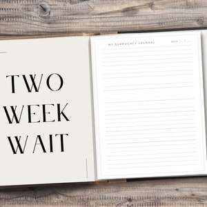 IVF Surrogate Journal, Digital IVF Diary, Journal, Ttc Notebook, 2023 ...