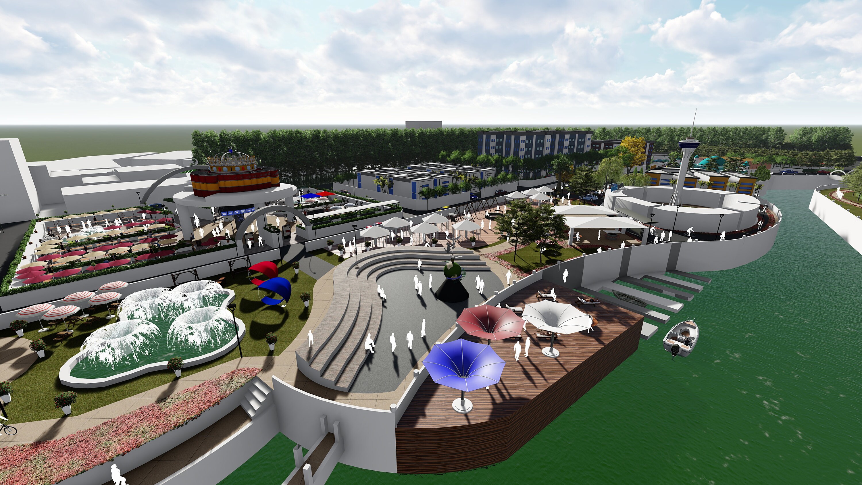 3D Open Concept Design, Open Space Interior Visualization, ACTIVITIES ...