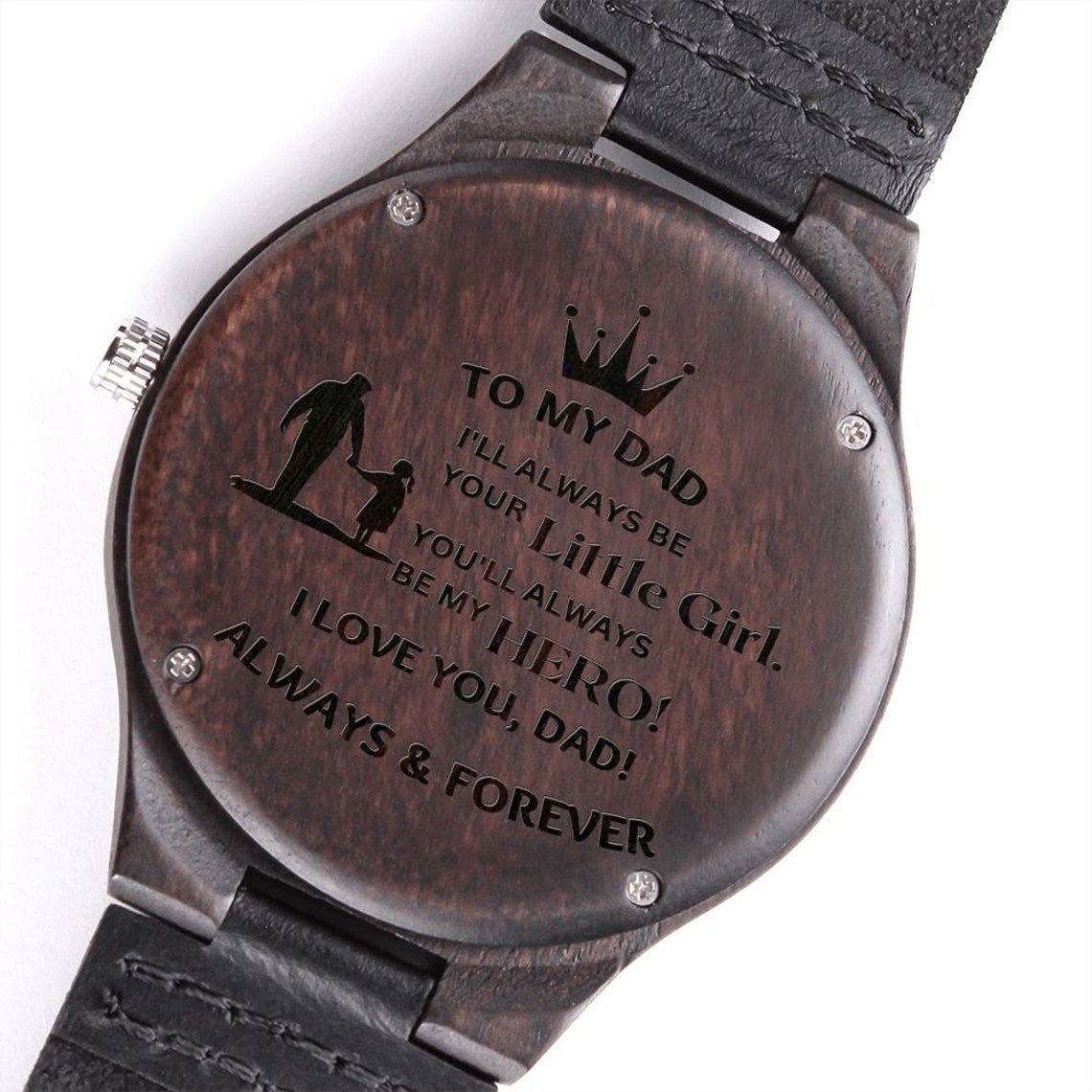 Engraved Wooden Mens Watch Personalized Fathers Day Gift - Etsy