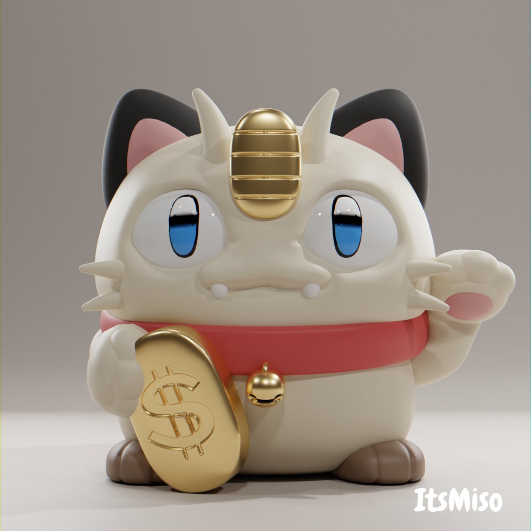 Itsmiso 3D Printable STL File Lucky Meow - Etsy