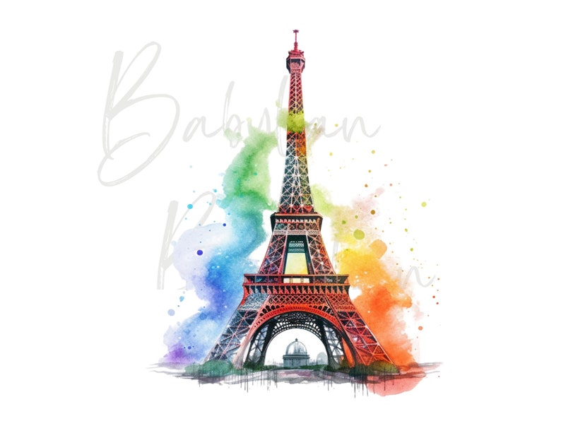 Eiffel Tower Svg Bundle Cute Monument Clip Art France Lovers - Etsy